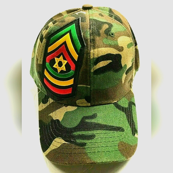 BQ&K! | Accessories | New Rasta Star Baseball Cap Camouflage Hat Black ...